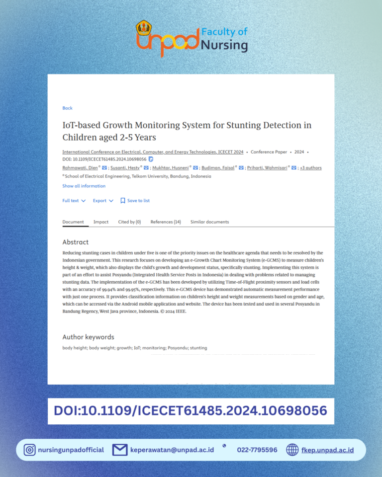 IoT-based Growth Monitoring System for Stunting Detection in Children ...