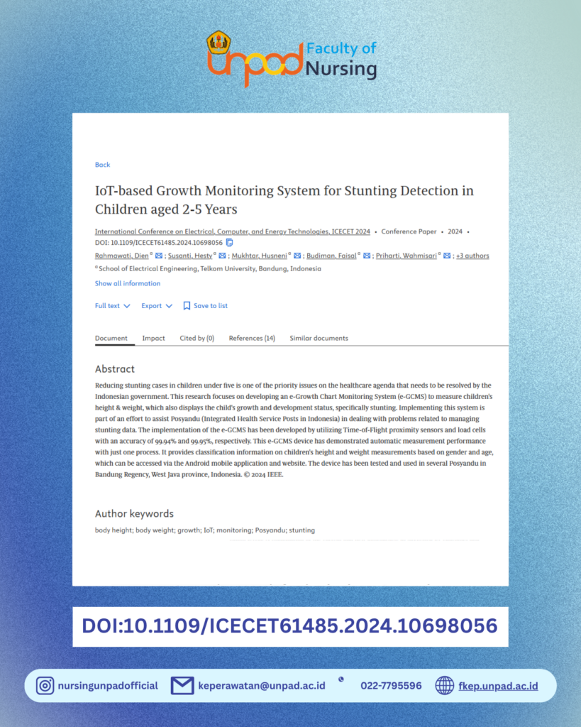 IoT-based Growth Monitoring System for Stunting Detection in Children ...